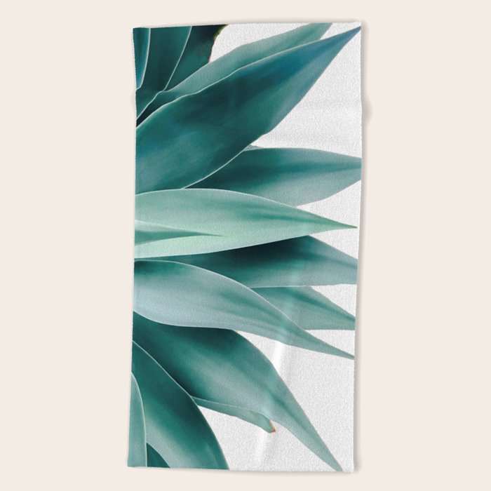 Agave fringe Beach Towel by Gale Switzer | Society6