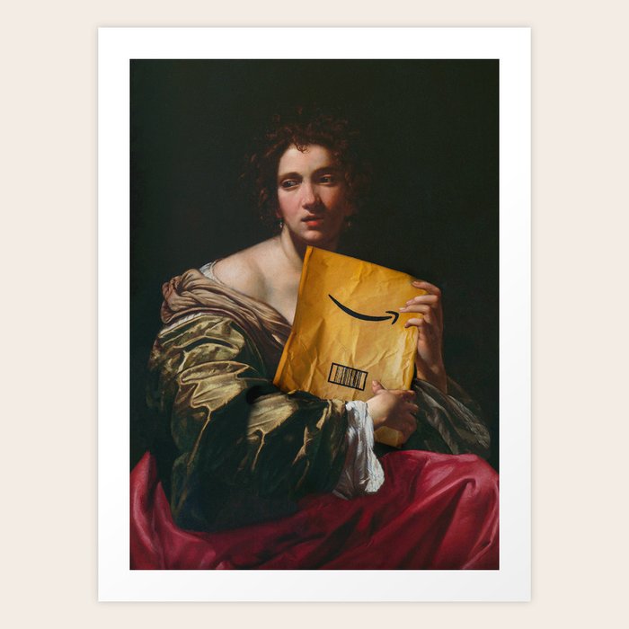 Shopaholic Art Print by Side Dimes | Society6