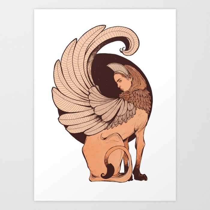 Sphinx Mythical Creature Drawing