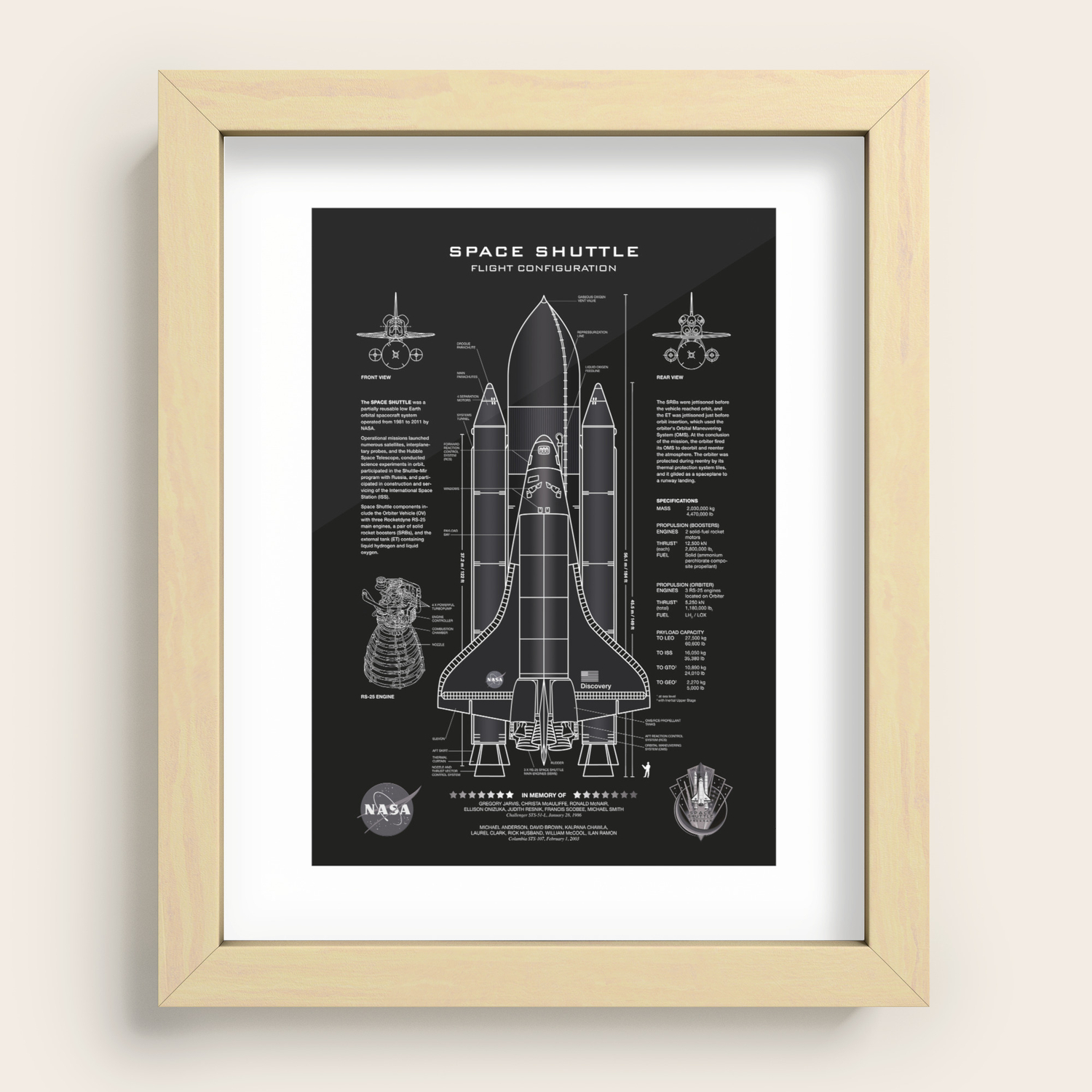 High Res Nasa Space Shuttle In Orbit
