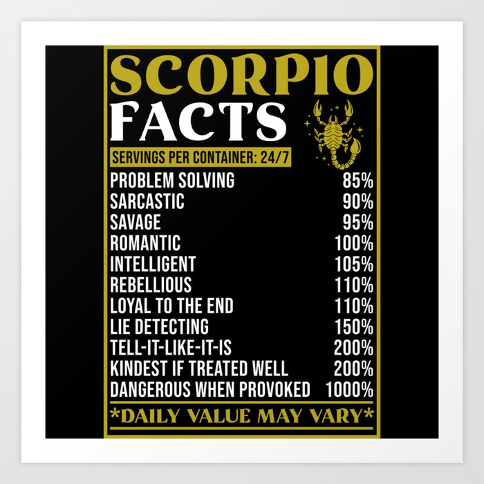 Scorpio Facts