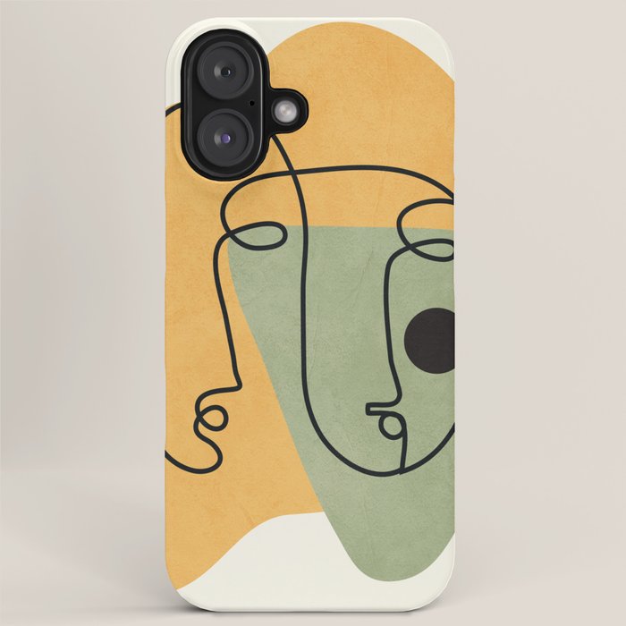 abstract faces phone case
