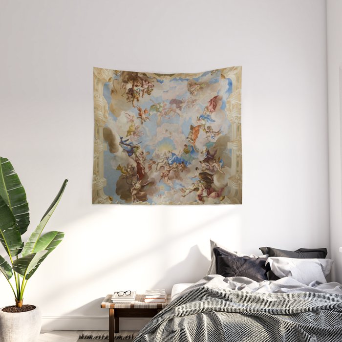 tapestry bedroom ceiling