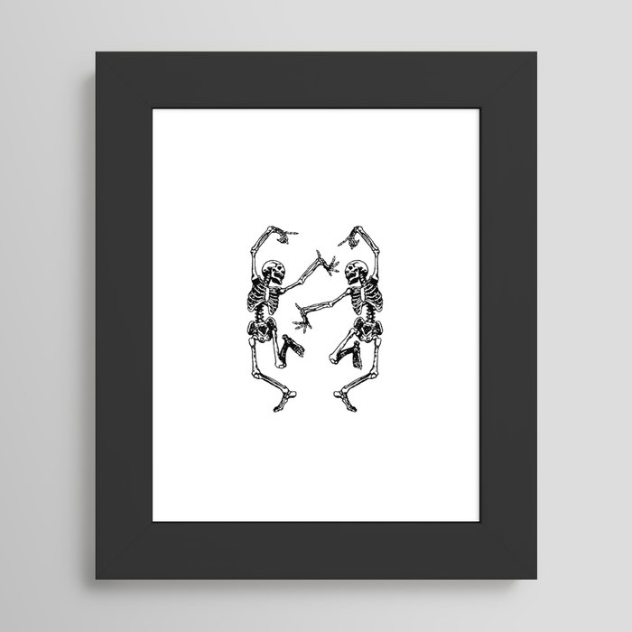 dancing skeleton print