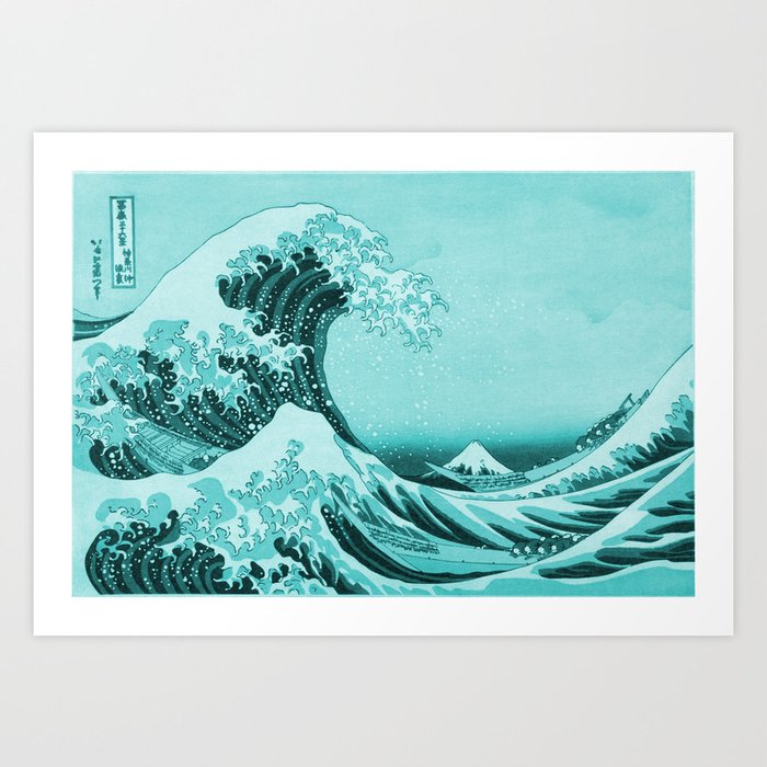 Tsunami Painting Hokusai