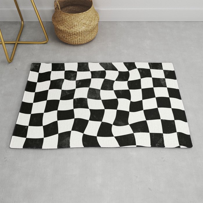 checkerboard rug