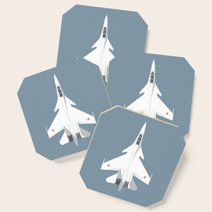 Su-30 Flanker Fighter Jet Aircraft - Slate Coaster by neotokyo | Society6