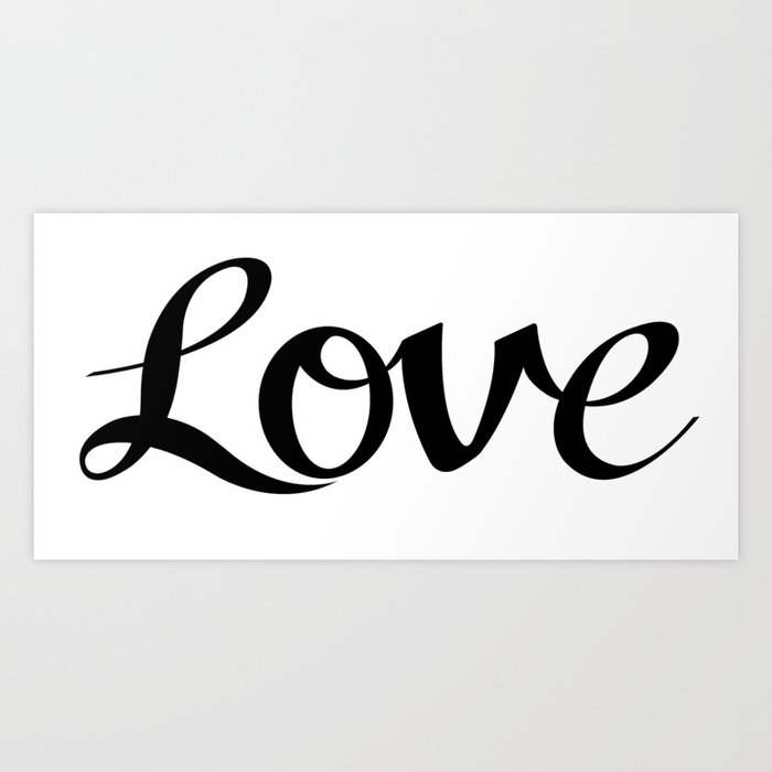 Cursive Word Love