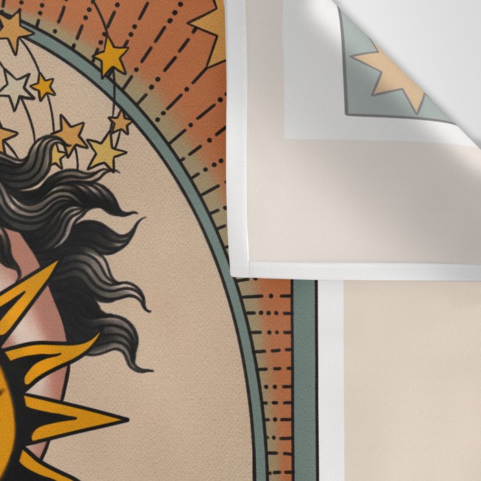 sun tapestry wall hanging