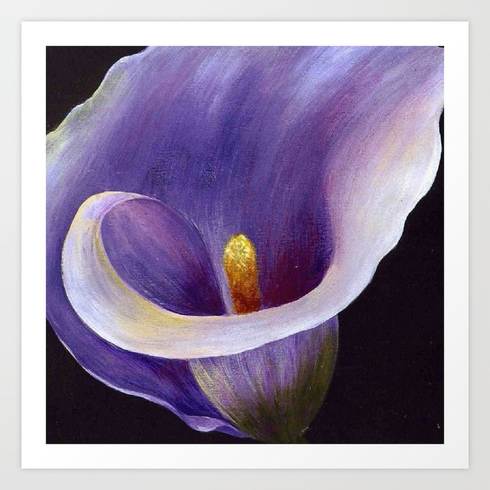Purple Calla Lily Painting