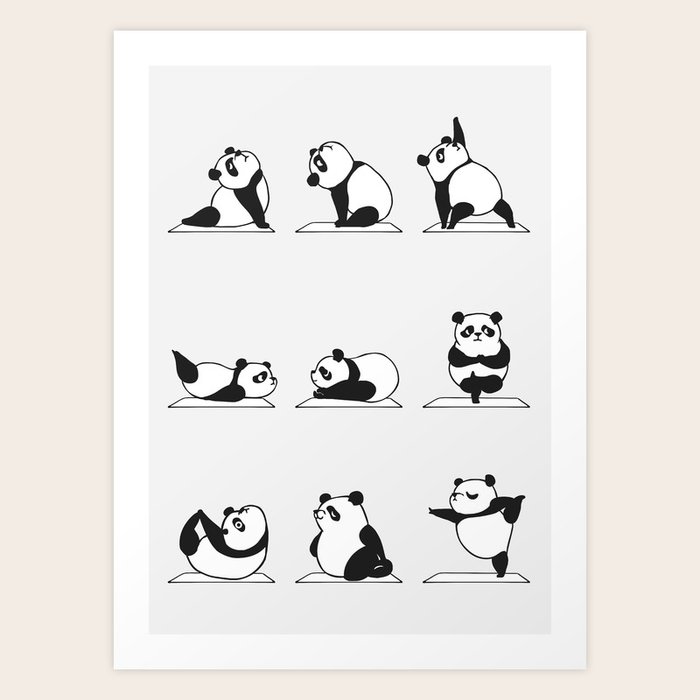 panda pose yoga