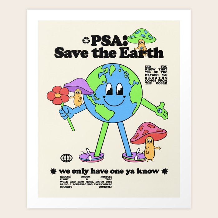 Save Earth Posters Prints