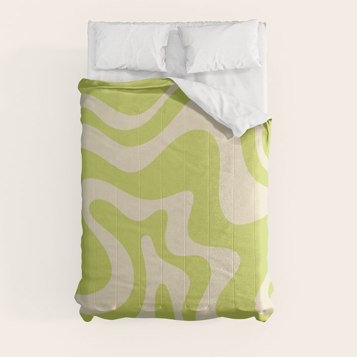 light green pattern comforter