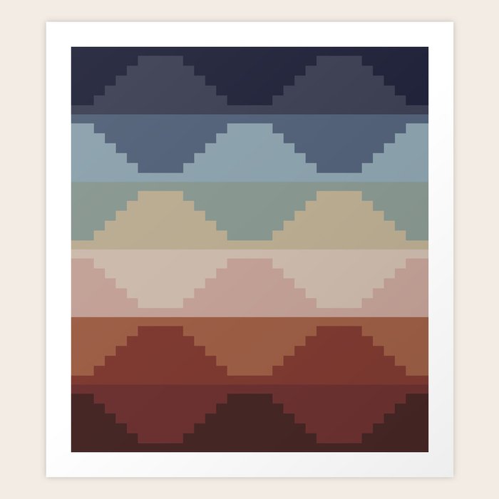 aztec pattern pyramid