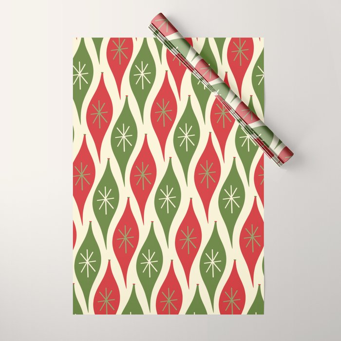 Red Christmas Wrapping Paper Designs