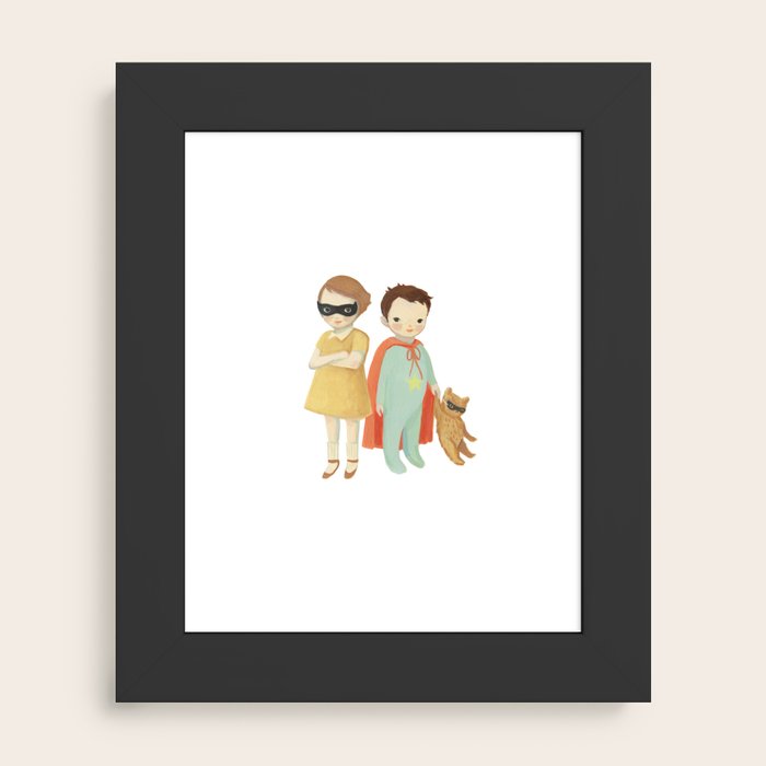 superhero framed posters