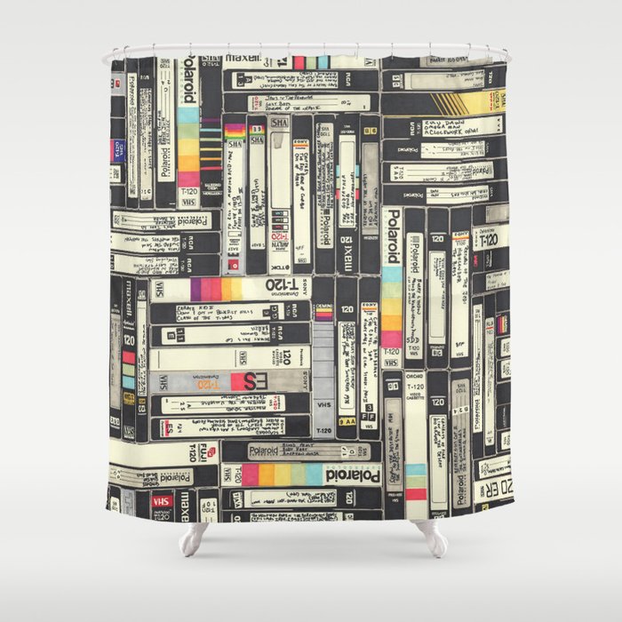 VHS Shower Curtain by HOLLIS BROWN THORNTON | Society6