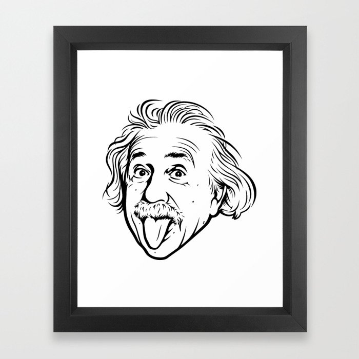 Albert Einstein Mustache Vector
