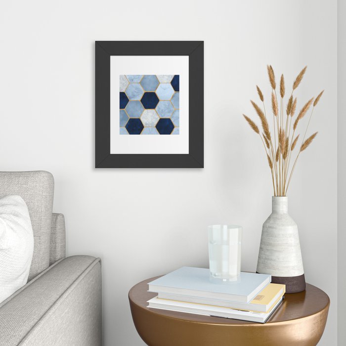 hexagon wall art pattern