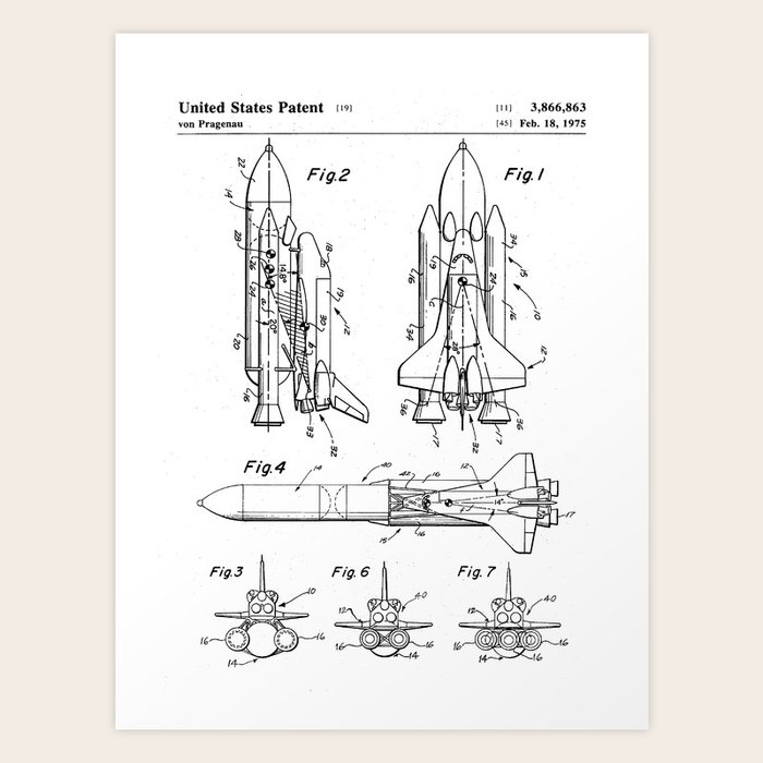 space shuttle artwork