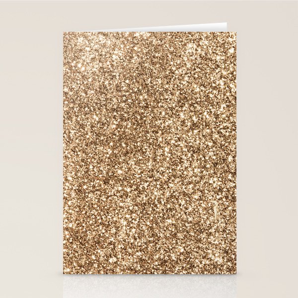 Gold Glitter Stationery Cards by NewburyBoutique | Society6
