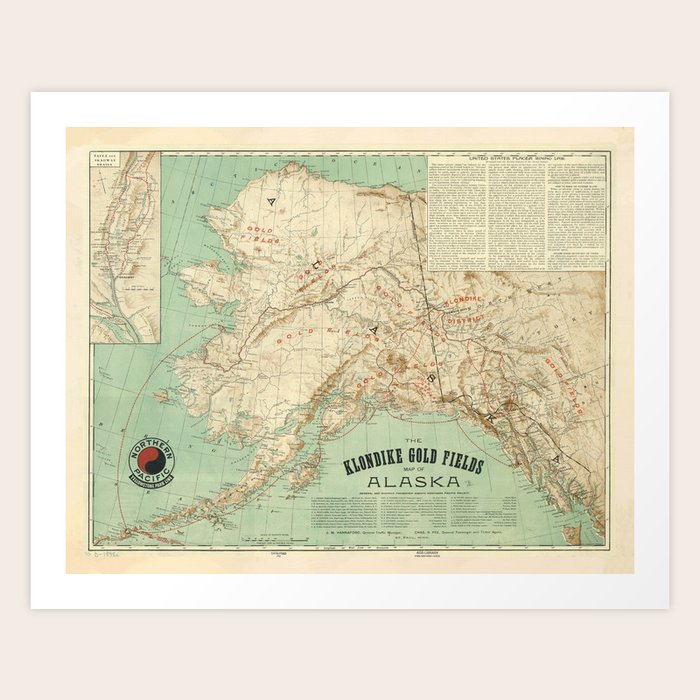 Alaska Gold Map