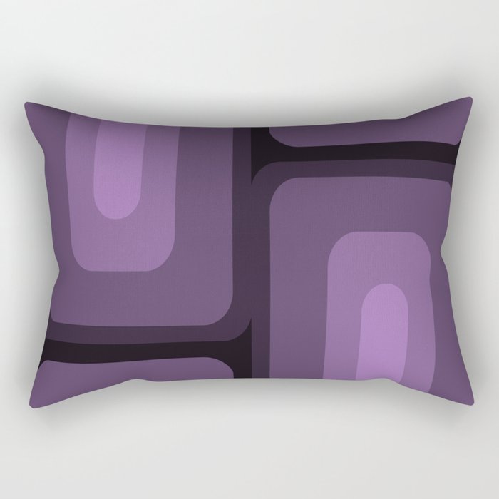 purple rectangle cushion