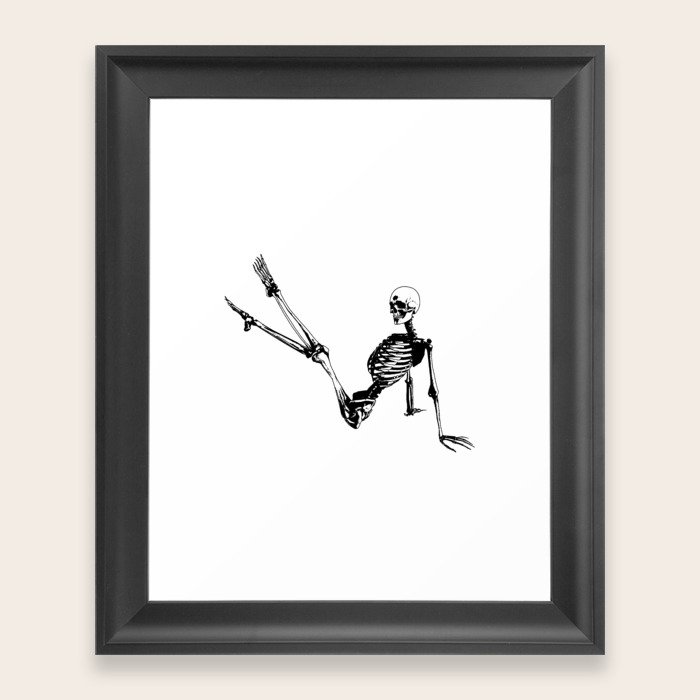 Skeleton Breakdance Framed Art Print by Original DNA Plus | Society6