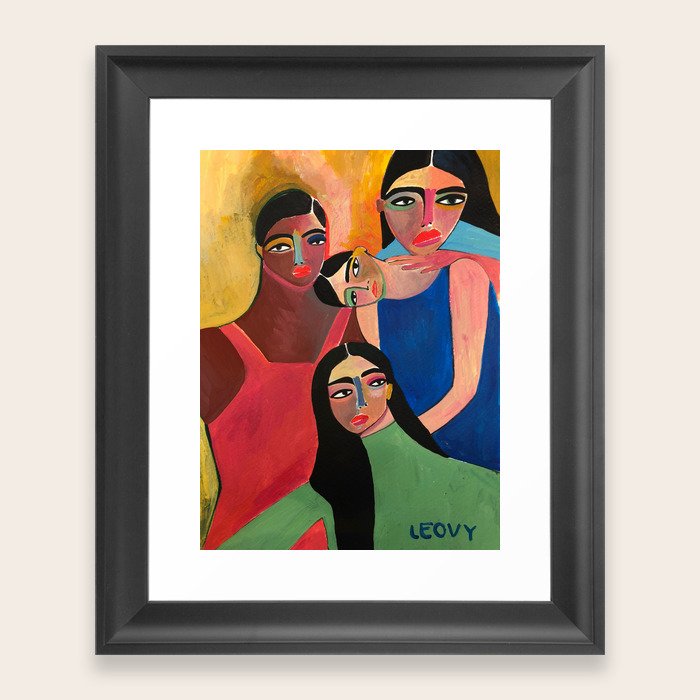 Support System Framed Art Print by LEOVY | Society6