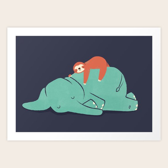Snooze Art Print by Jay Fleck | Society6