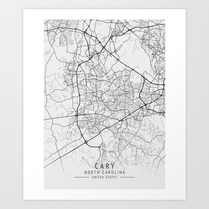 Cary Nc Map Cary North Carolina City Map Founded 1750 North Carolina