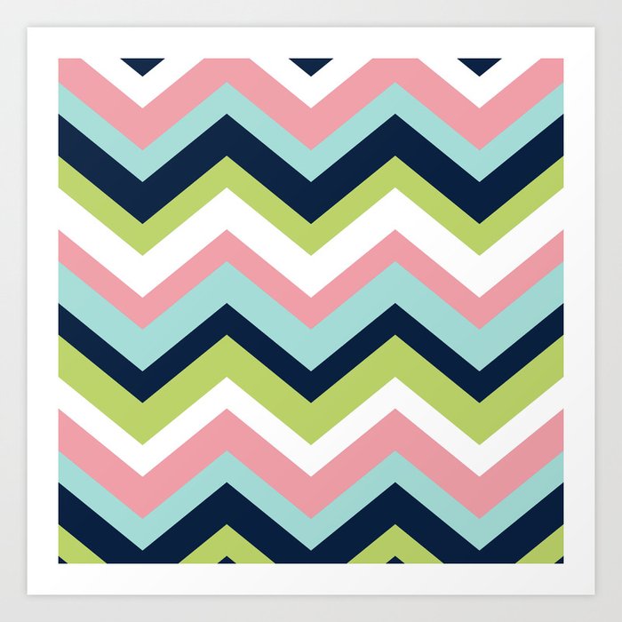 Aqua Chevron Background