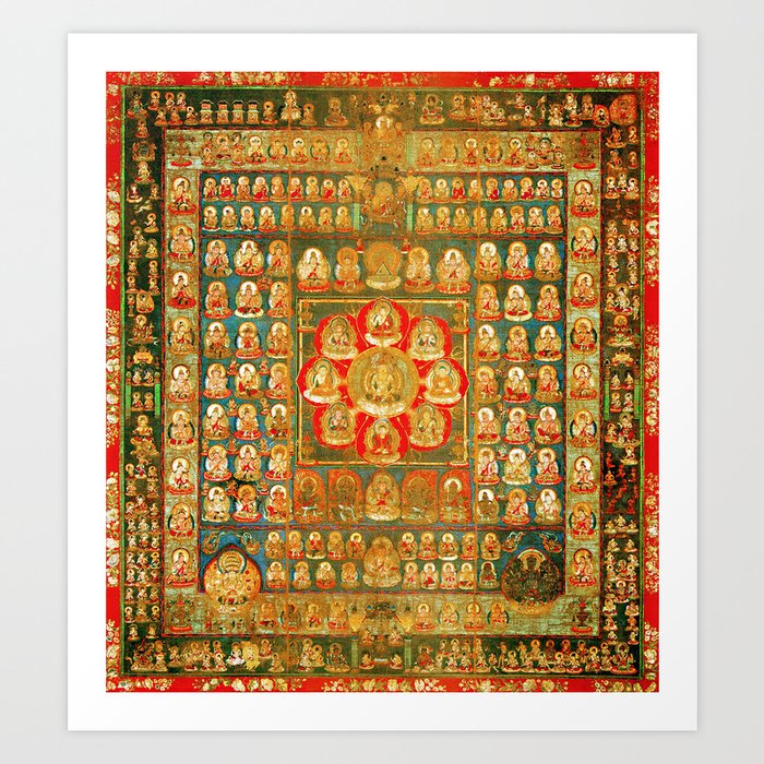 Womb Realm Mandala 1 Art Print by Guy Blank | Society6