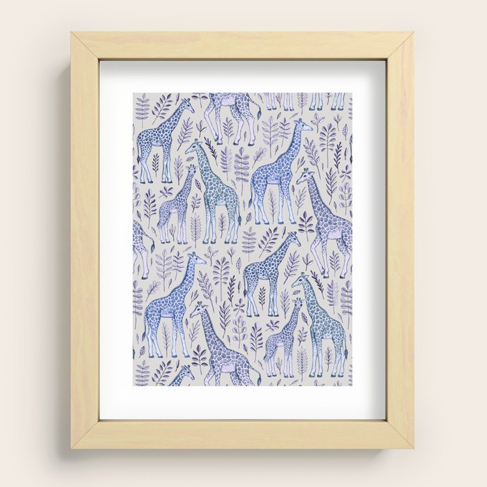 blue giraffe pattern