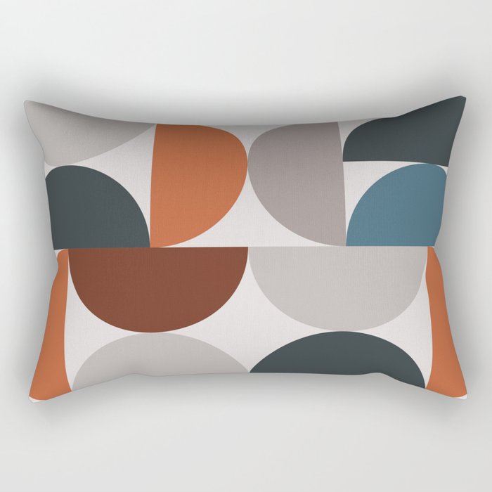 Mid Century Modern Geometric 25 Rectangular Pillow by The Old Art ...