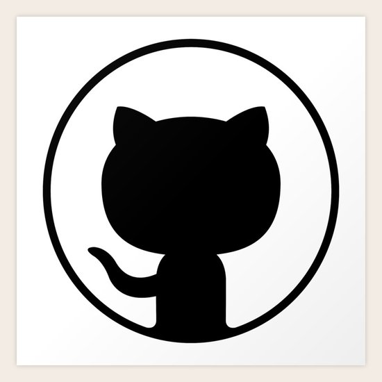 Github Logo Art Print by CodeGame | Society6