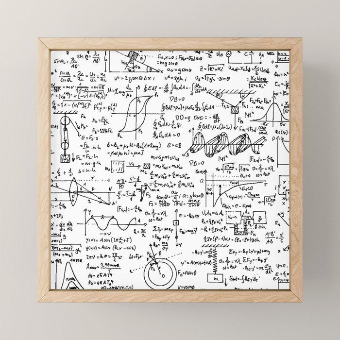 physics equations display