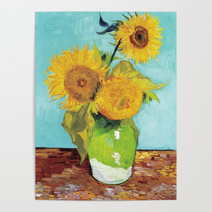 Vincent van Gogh's Sunflowers Poster by Vintage Images | Society6