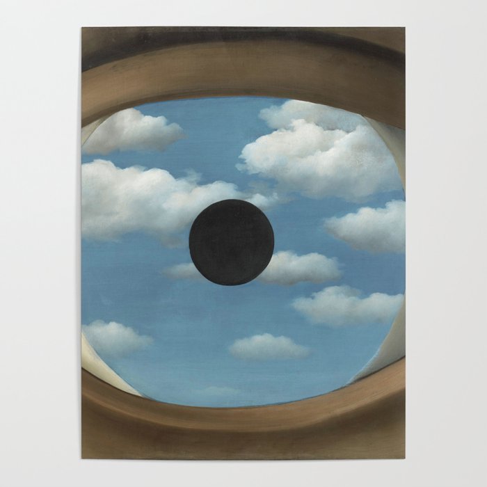 The False Mirror by René Magritte Poster by Historia Fine Art Gallery ...