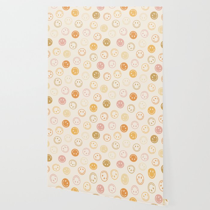 neutral smiley face background