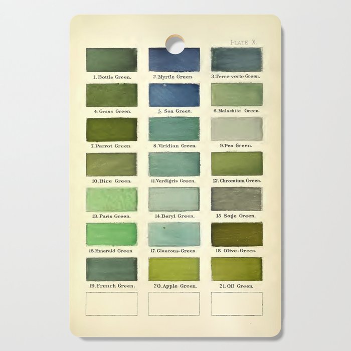 emerald green colour chart
