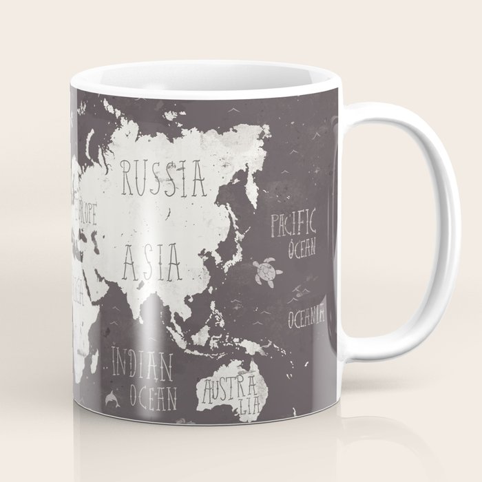 The World Map Coffee Mug by Mike Koubou | Society6