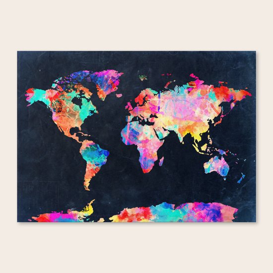 World map Canvas Print by Bekim ART | Society6
