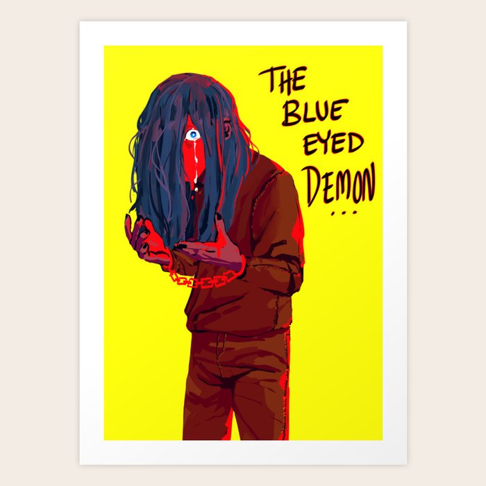 Yellow Eyed Demon Drawing