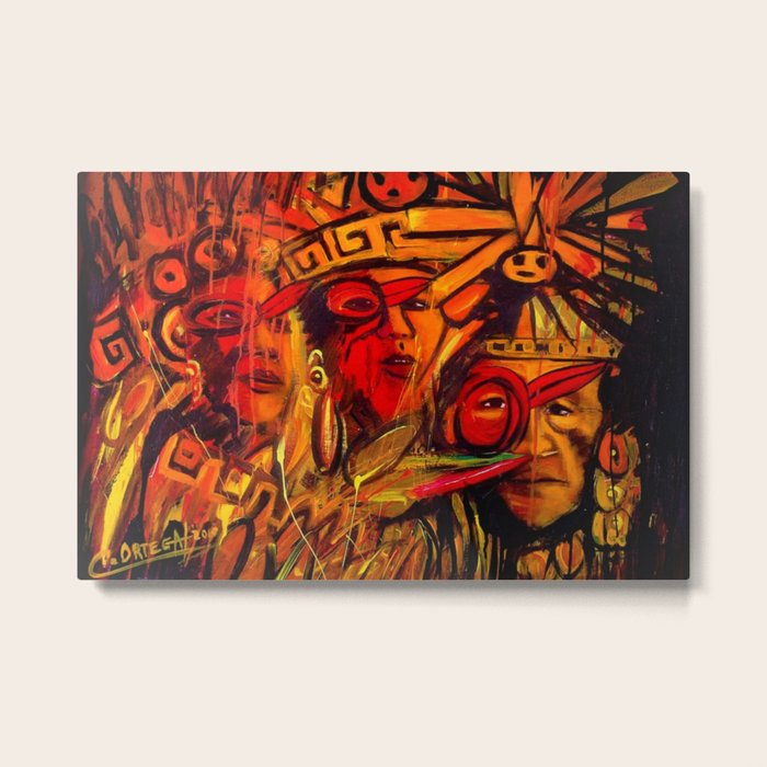 Indigenous Inca Tribes People portrait painting by Ortega Maila Metal ...
