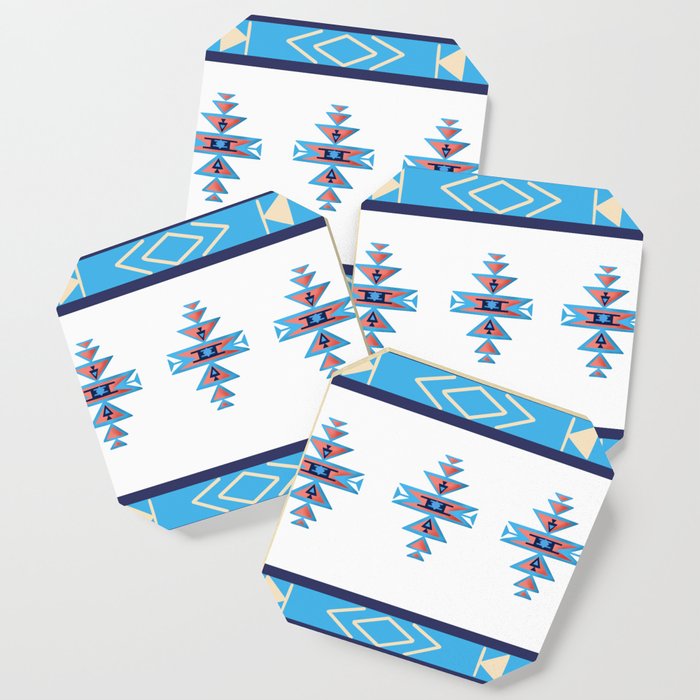Native American Aztec pattern Coaster by mm_art | Society6