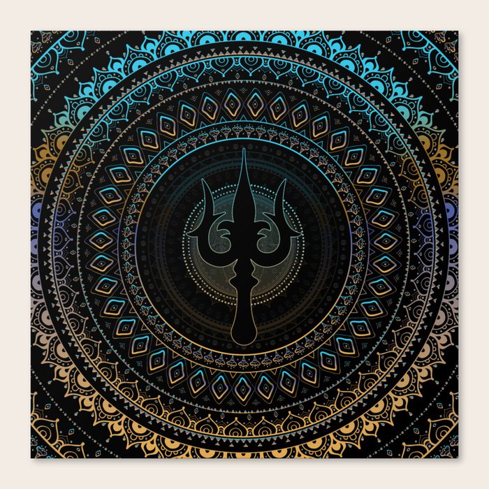 Trisula -Trident of Shiva Canvas Print by Creativemotions | Society6