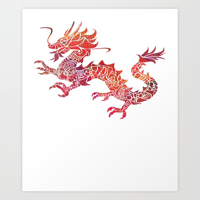 Tribal Chinese Dragon