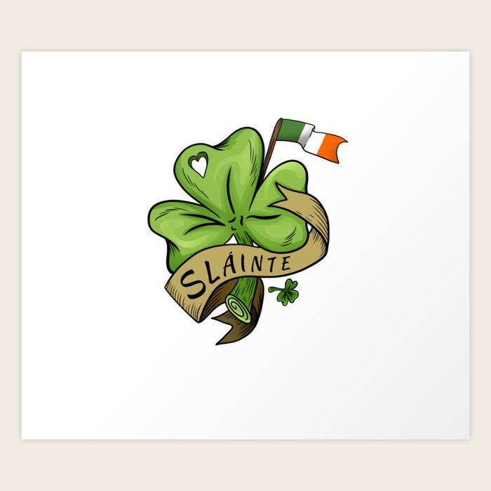 Irish Clovers Drawing