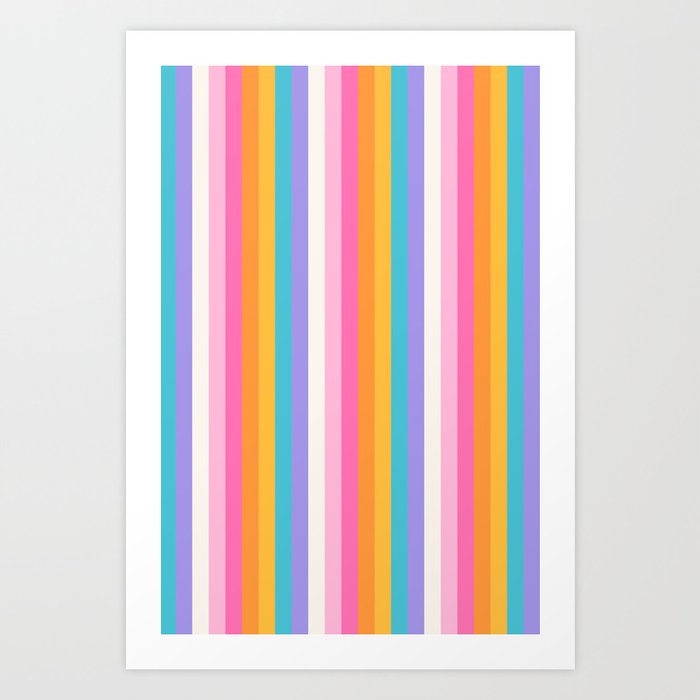 Neon Rainbow Stripes